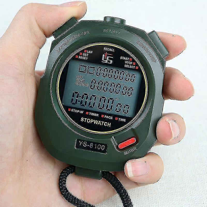 Stopwatch Timer Three Rows Of 10/30/60/100/120 Stopwatch Timers Track And Field Training Black ...