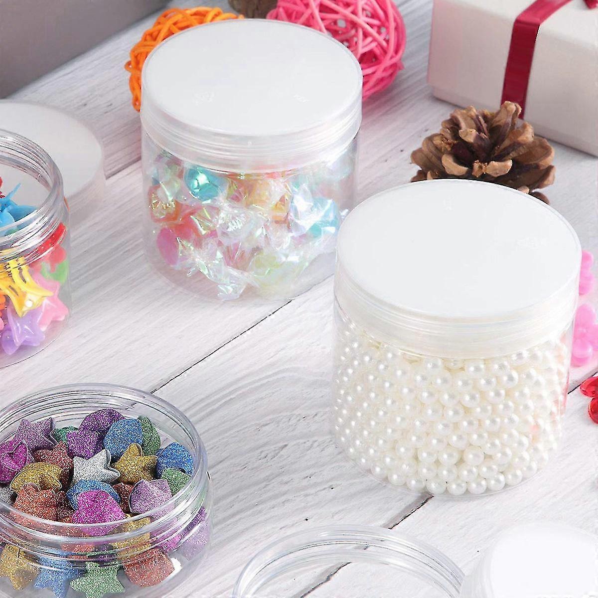 Empty 12-Pack Transparent Plastic Storage Spice Jar Wide Mouth Plastic ...