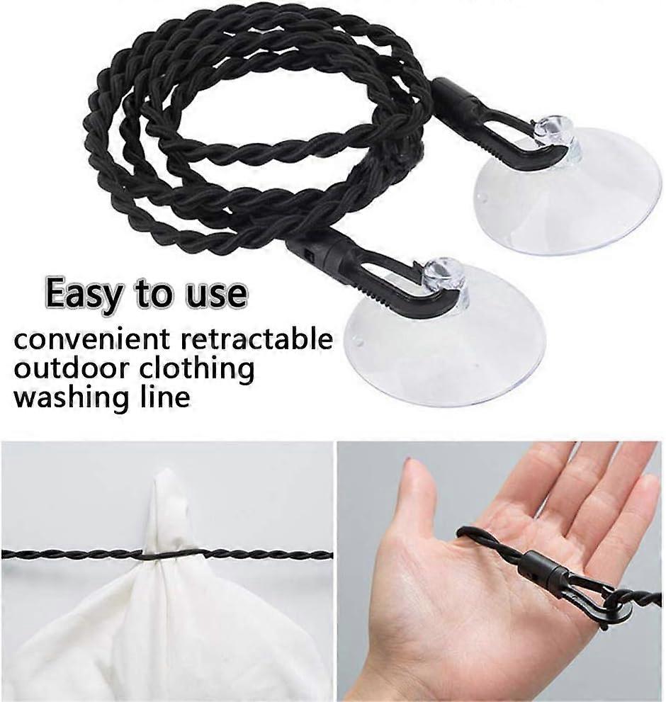 Travel Clothesline, 2 Piece Clothesline Clothesline with Portable ...