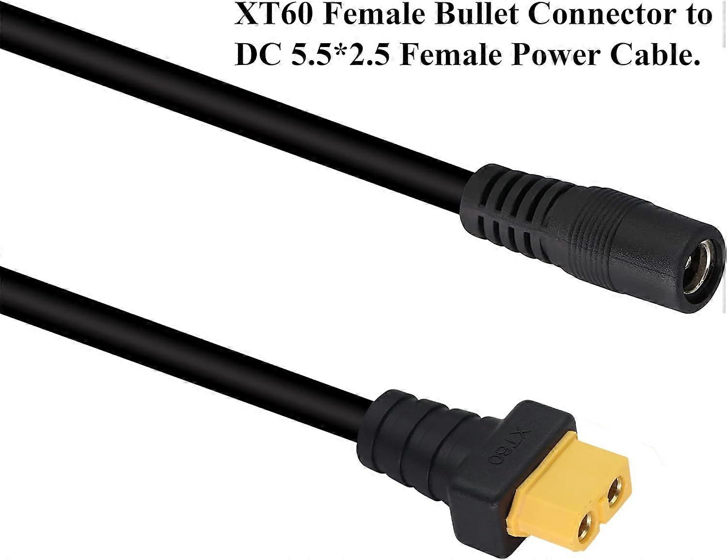 XT60 to DC Connector Cable XT60 Female to DC5.5mm X 2.5mm Female Cable ...