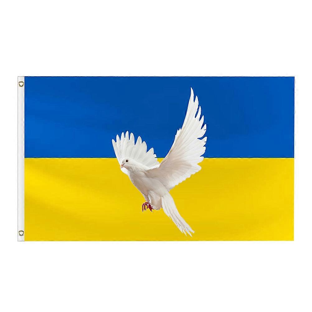 Ukraine Flag Peace Of Dove Flag 3 x 5 Ft Ukraine Flag Banner Polyester ...
