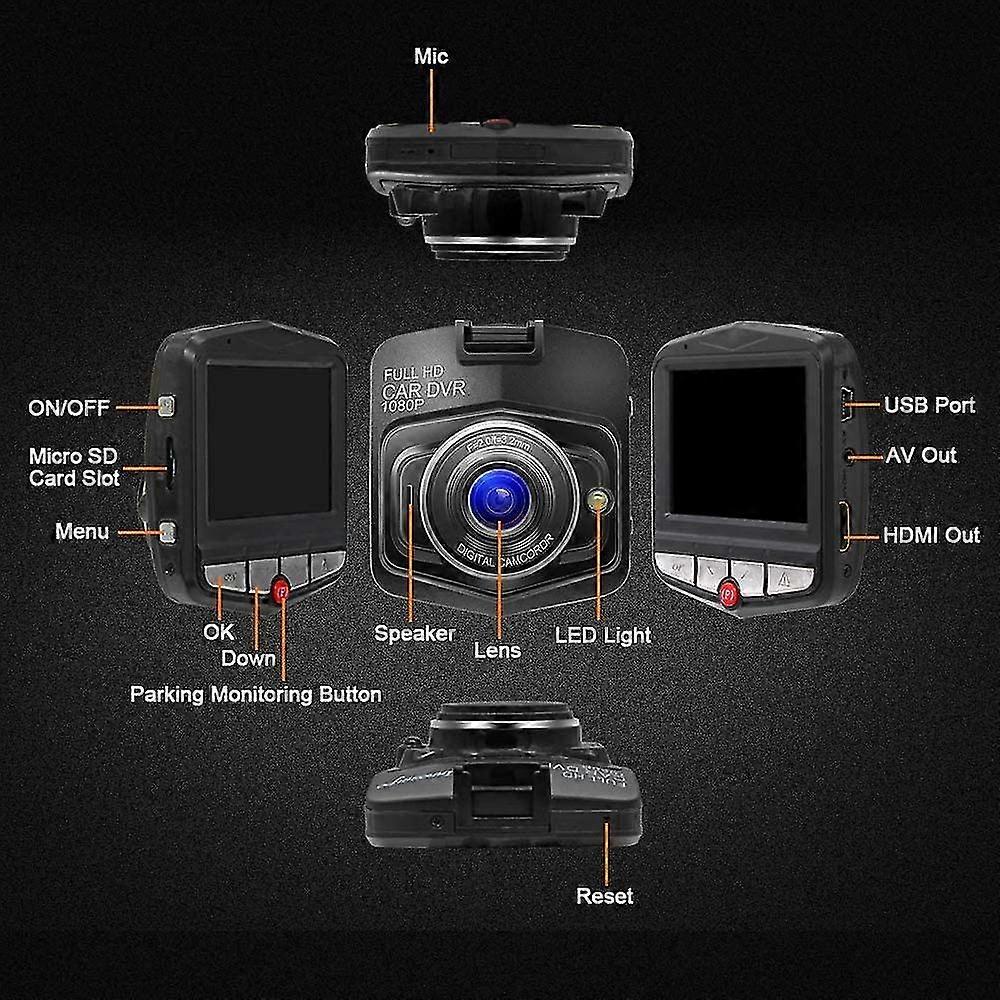 Upgraded Dash Cam 1080p Dashcam For Car Dash Camera With Night Vision ...