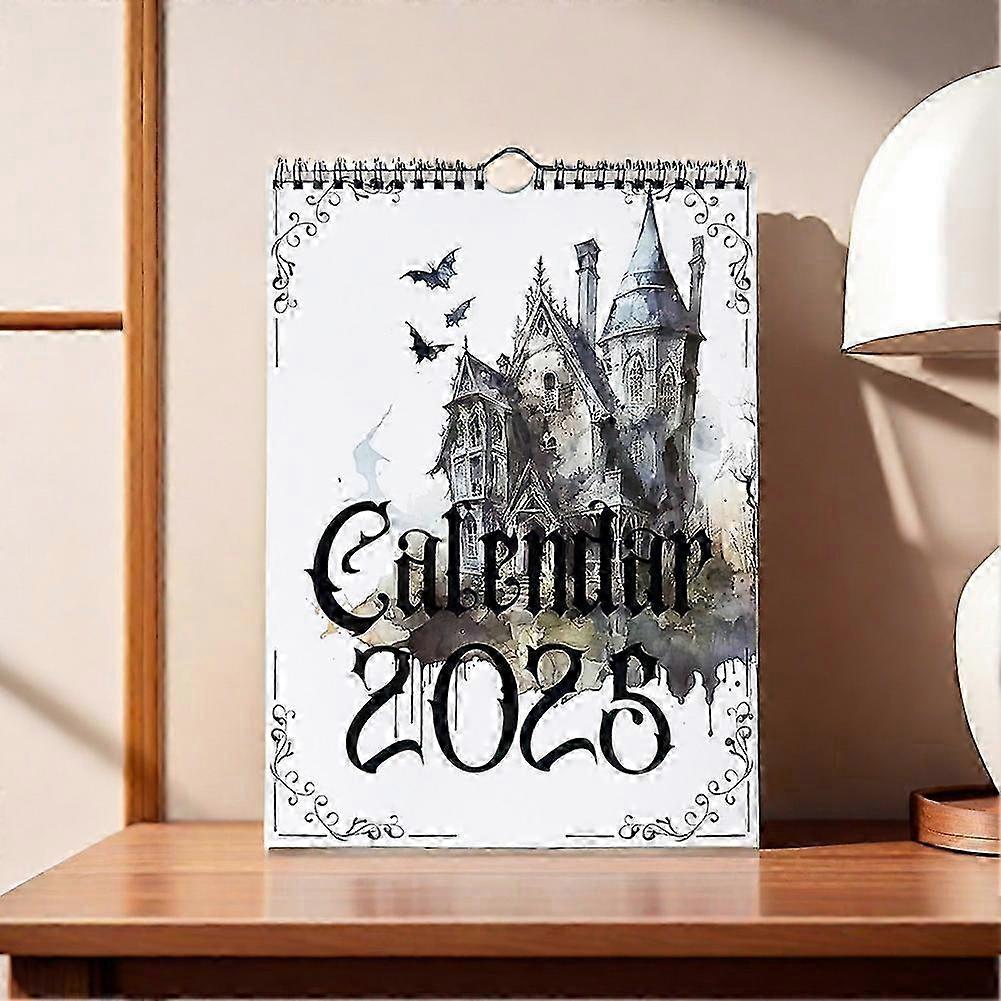 Witchy Goth 2025 Wall Calendar, Gothic Pagan Pages 2025 Monthly Planner ...