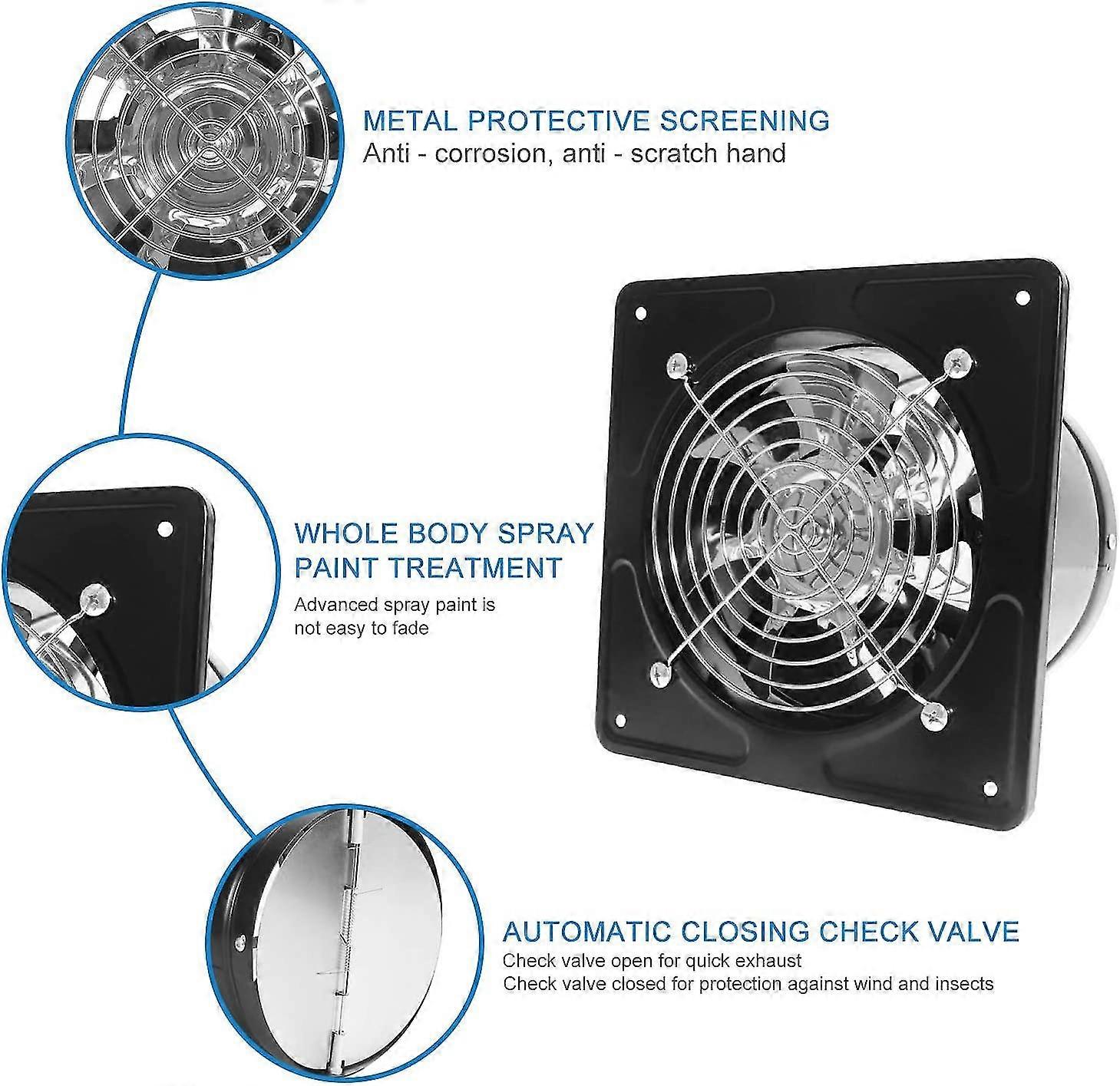 Through-the-wall Ventilation Fan High Inch Exhaust Fan Extractor Blower ...