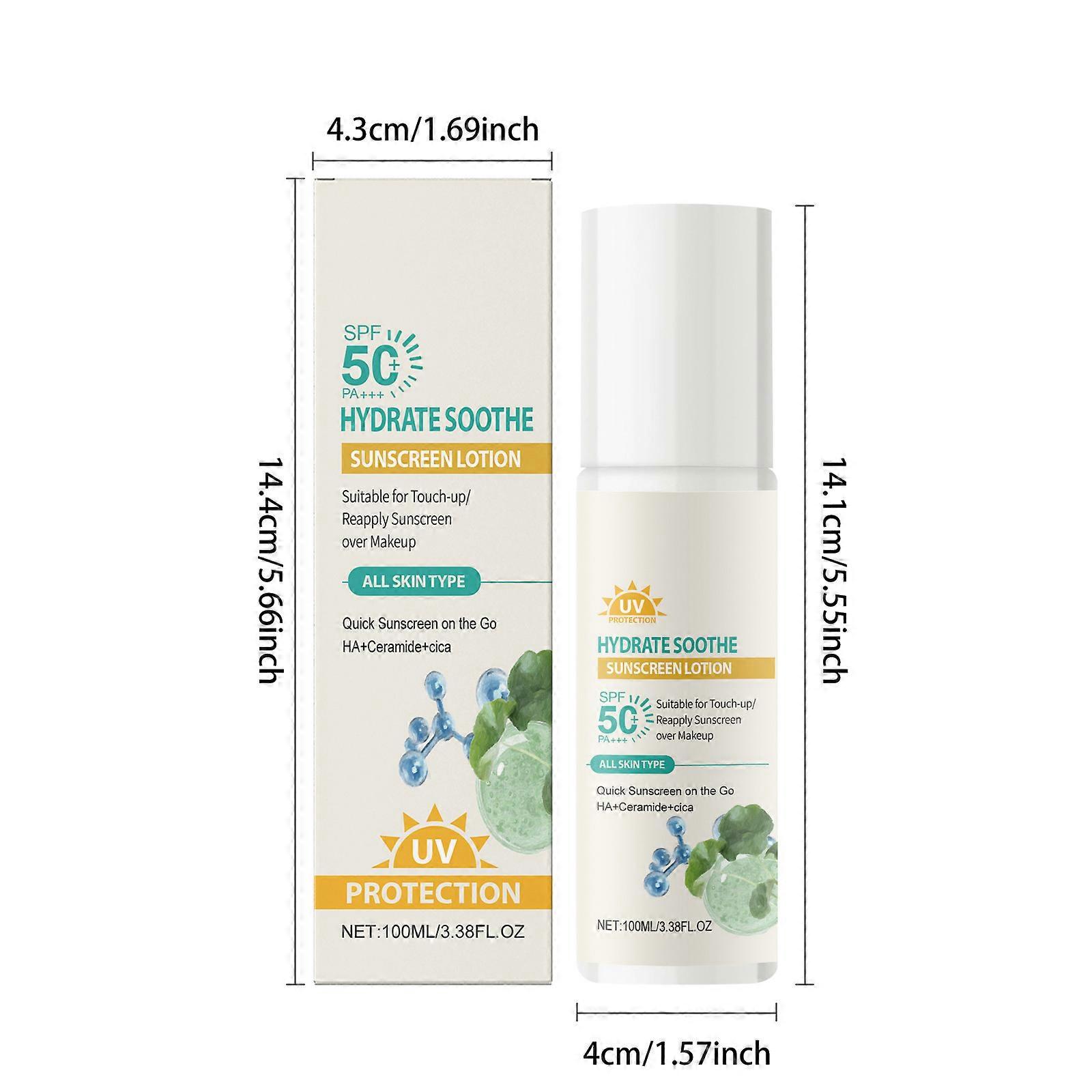 Hydrate Soothe Sunscreen Lotion Suitable For Reapply Sunscreen Over ...