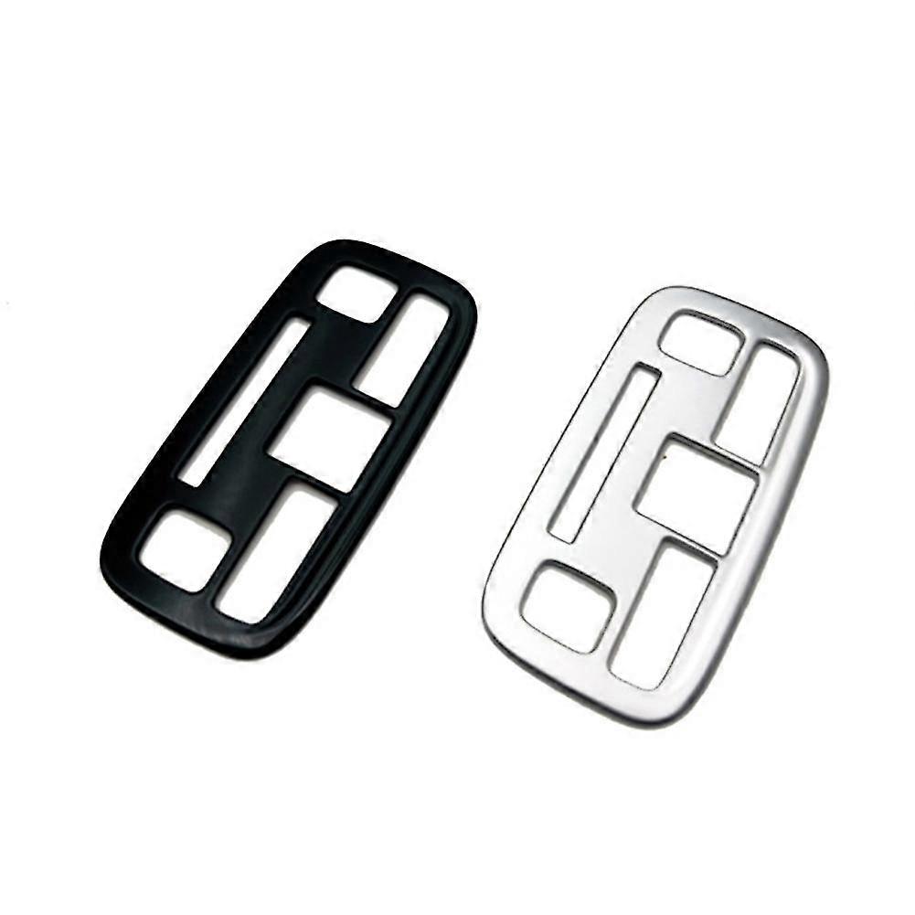 Car Matte Silver Interior Front Reading Light Lamp Cover Trim Sticker ...