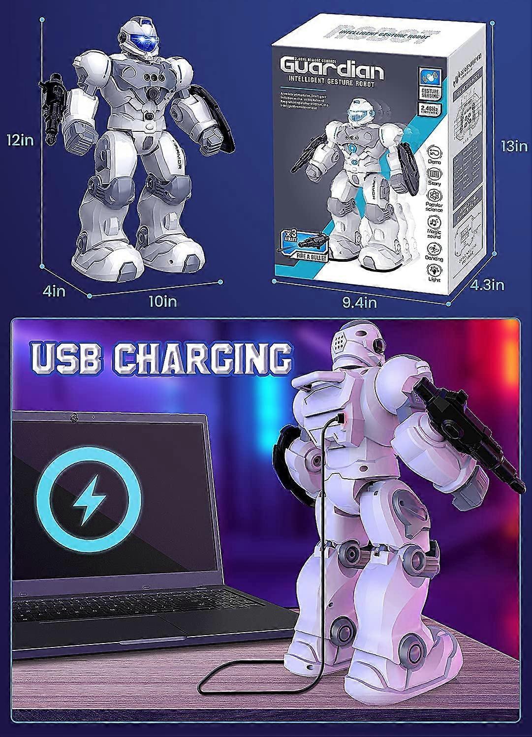 Large Programmable Remote Control Smart Walking Dancing Robot Toy Gift ...