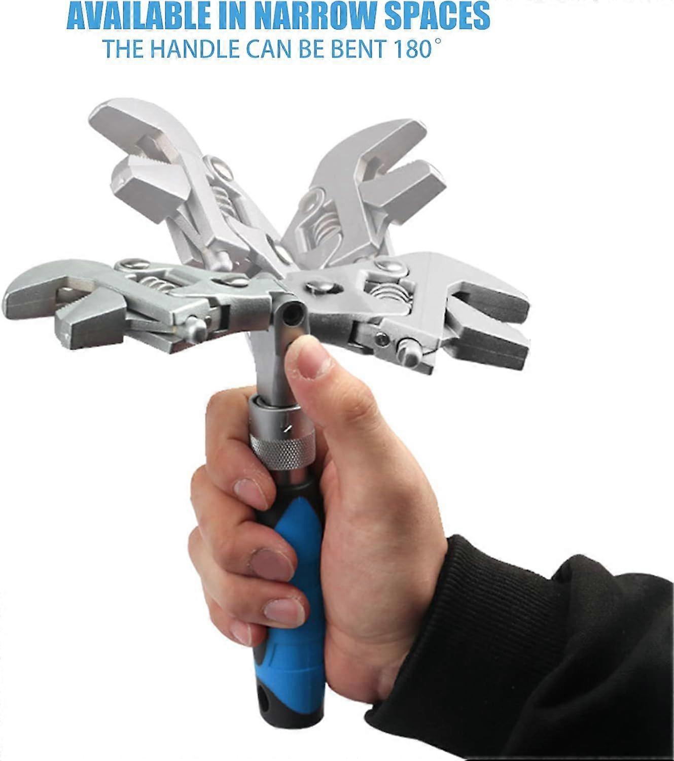 Ratchet Wrench, 5 in 1 Telescopic with Shaking Head, Ratcheting Torque ...