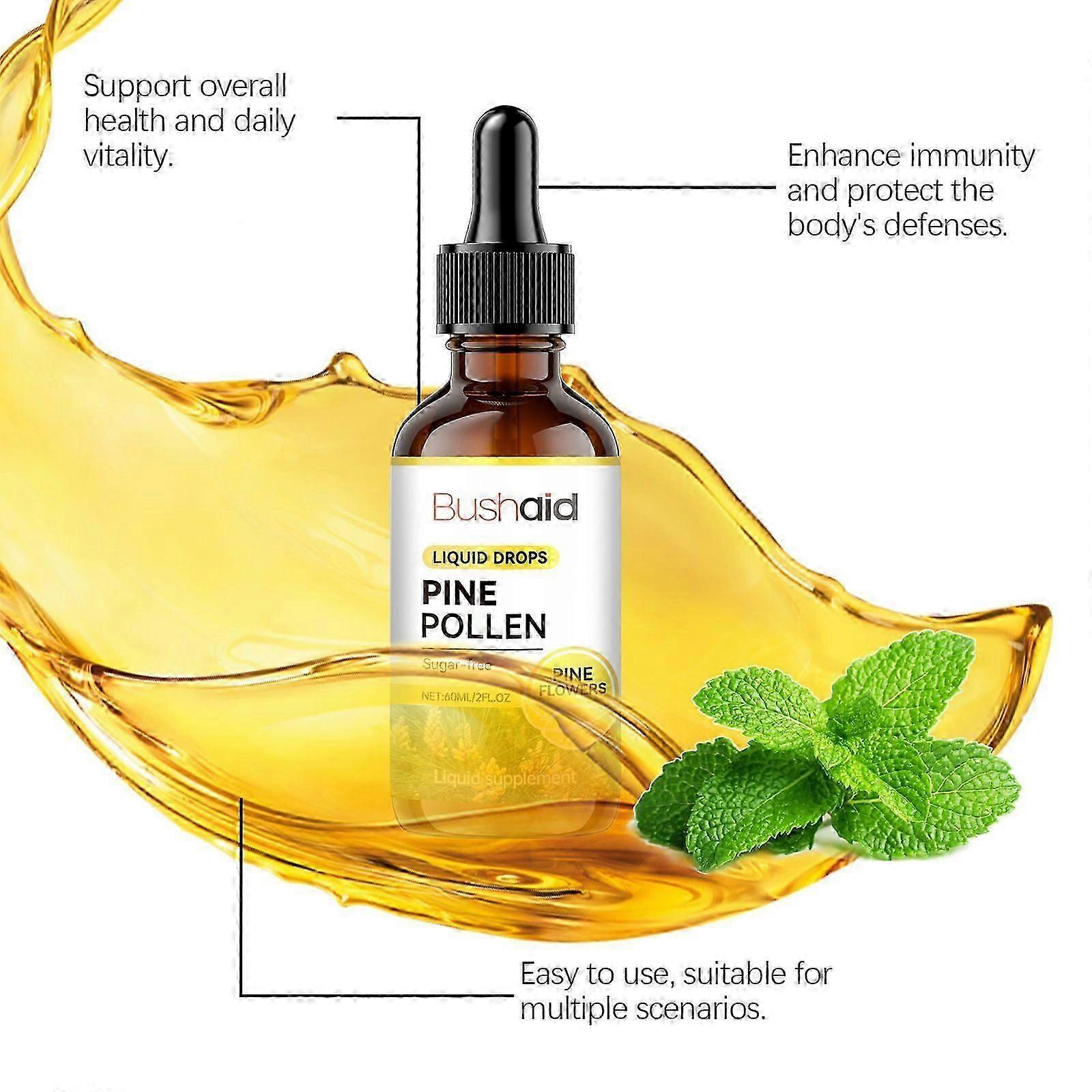 BUSHAID Pine pollen supplement drops Body Treatment | Fruugo UK