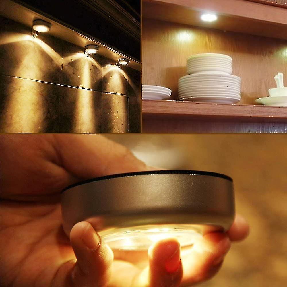 6 Pack Led Battery-powered Wireless Night Light Stick Tap Touch Lamp ...