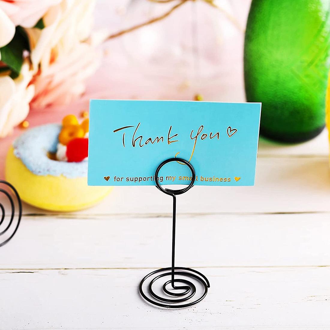 24 Pack Table Number Holder Wedding Table Name Card Holder Clips Memo ...