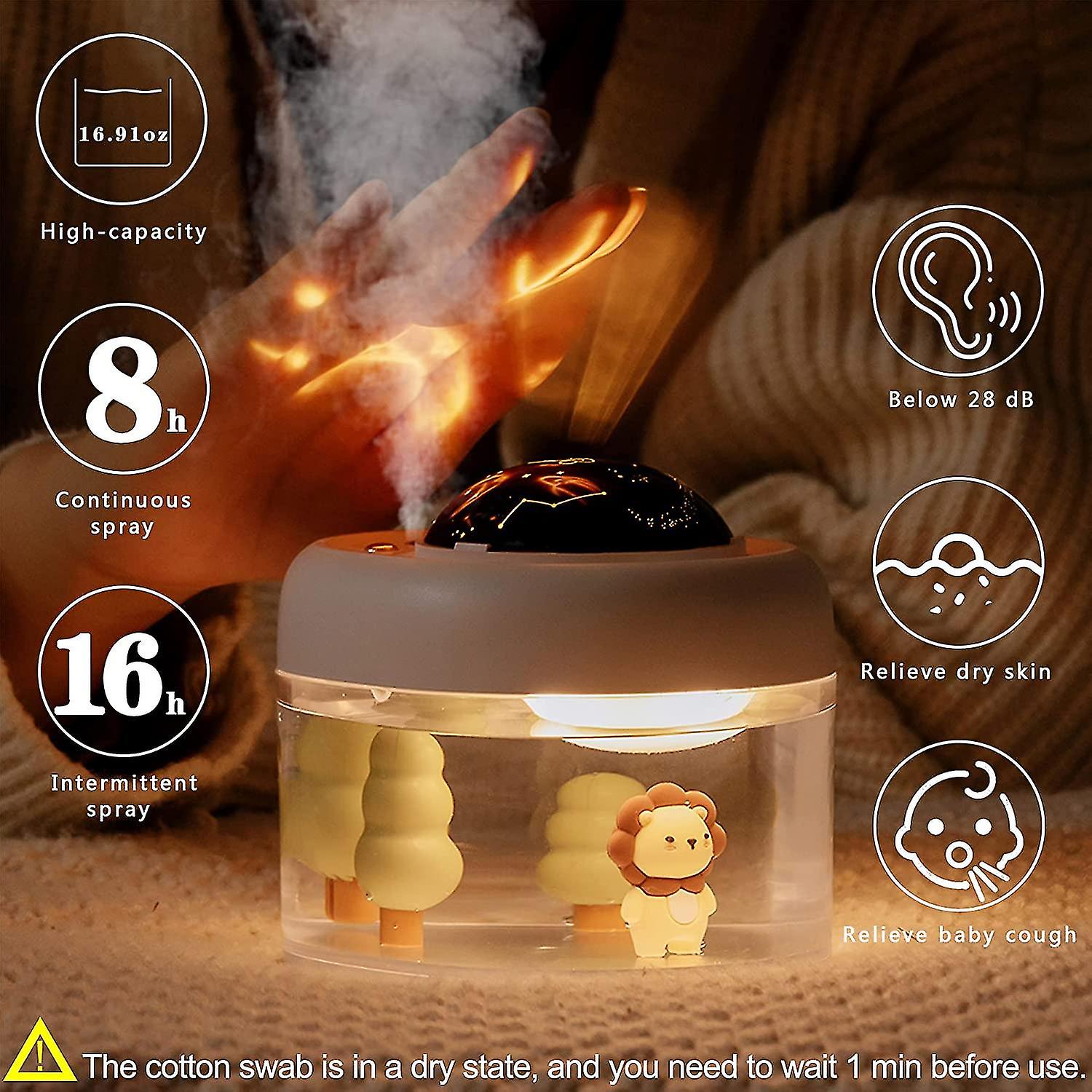 Humidifiers For Bedroom Quiet - 16.91 Oz Small Humidifier For Home With ...