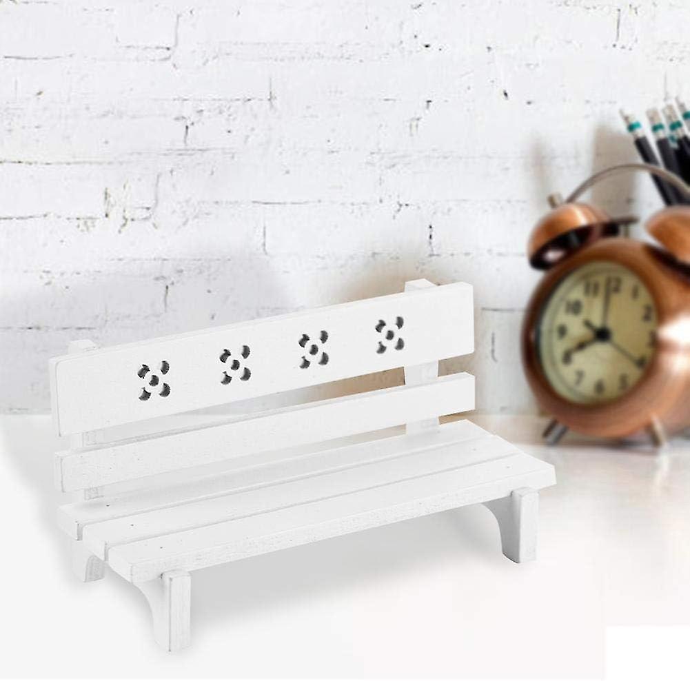 1/12 skala Dockhus Trä Park Bänk Simulering Miniatyr Möbler Stol Park ...