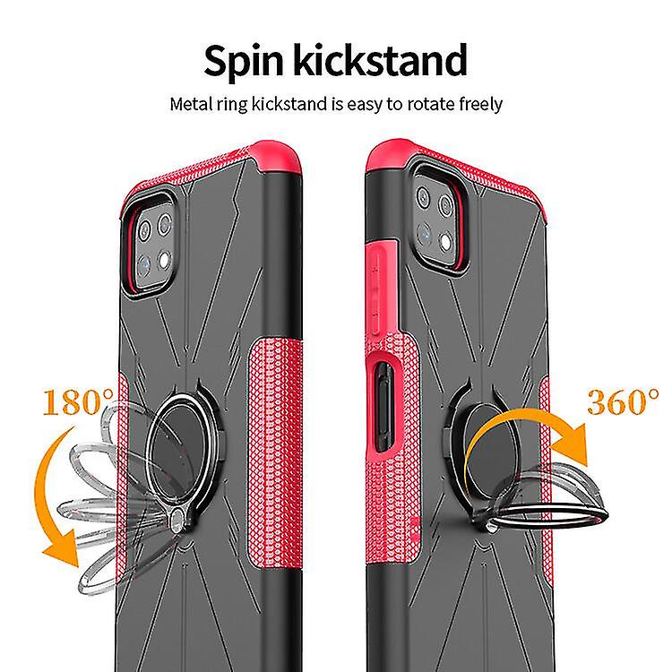 Mech-style Phone Case With Bear Design And Ring Holder | Rich Colors ...