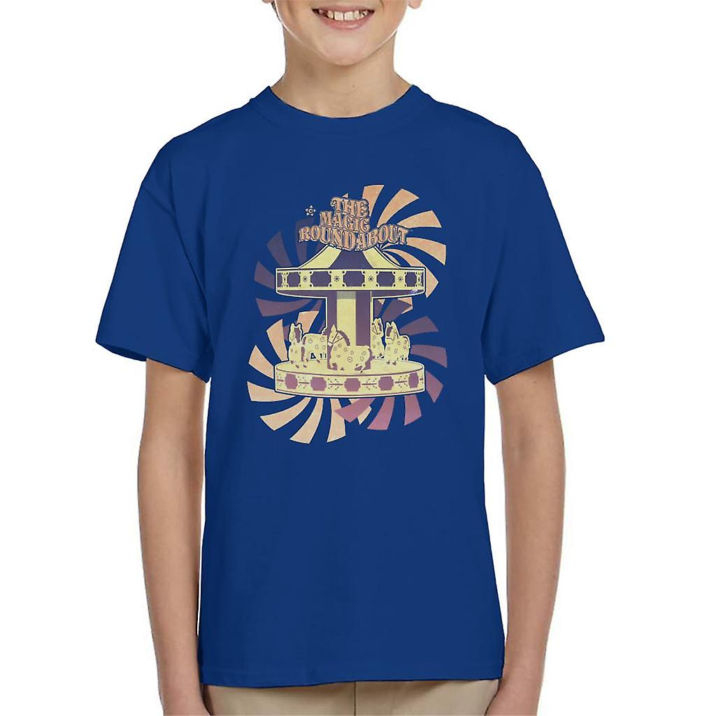 The Magic Roundabout Retro Carousel Kid's T-Shirt | Fruugo US