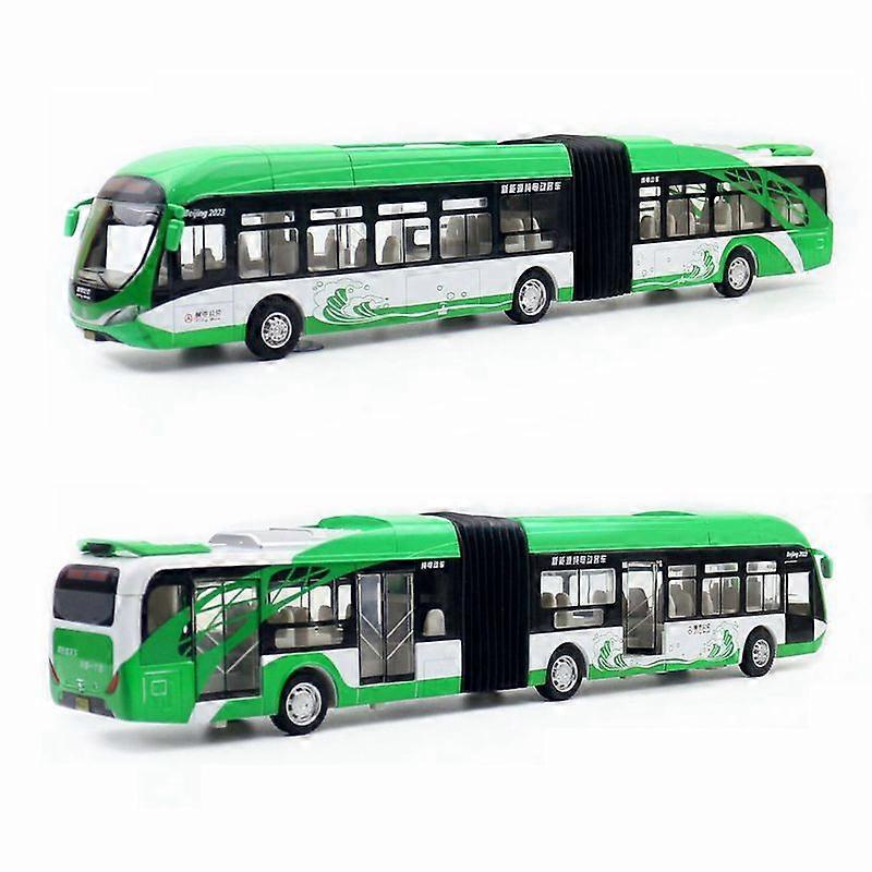 1:32 Articulated Double Section Bus Toy Car Diecast Coach Model Pull ...