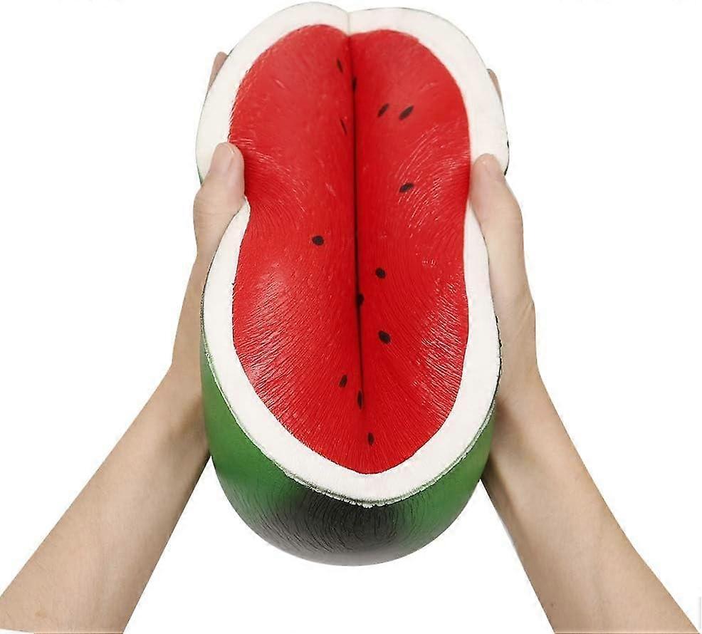 10 Inches Squishies Watermelon Super Jumbo Squishy Slow Rising Squeeze ...