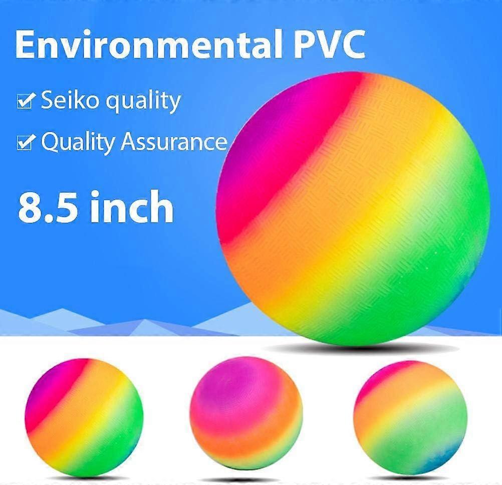 Sporting Balle 8,5in Bouncy - Kickball Rainbow Ball - Pour enfants ...
