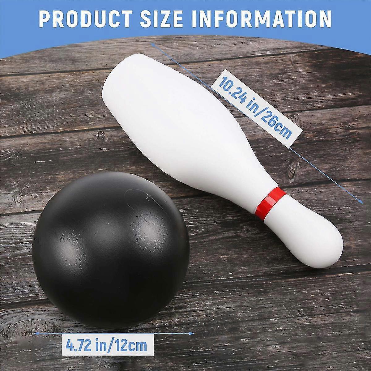 1Set Bowling Set for Kids & Adults 2 Ball with 10Pins for Family Kids ...