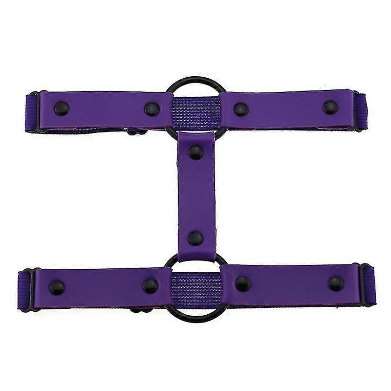 Punk Black Pu Leather Garter Goth Girl Leg Jewelry Straps Elastic Thigh ...