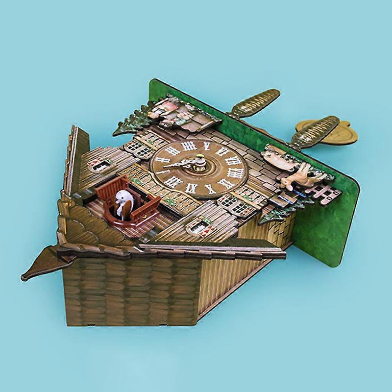 Cuckoo Clock Wall Clock Handicraft Vintage Wooden Cuckoo Tree House ...