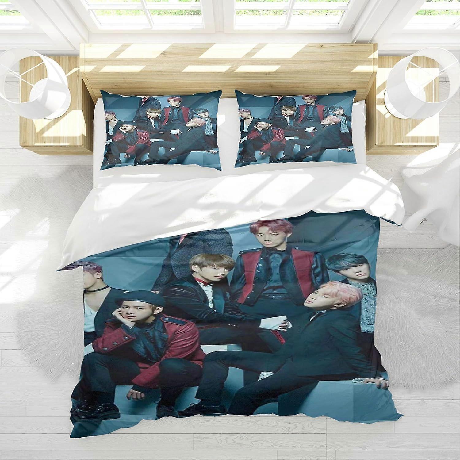 BTS Bangtan Boys Bedding Set, for Teenagers, BTS Bangtan Boys, 3D Print ...