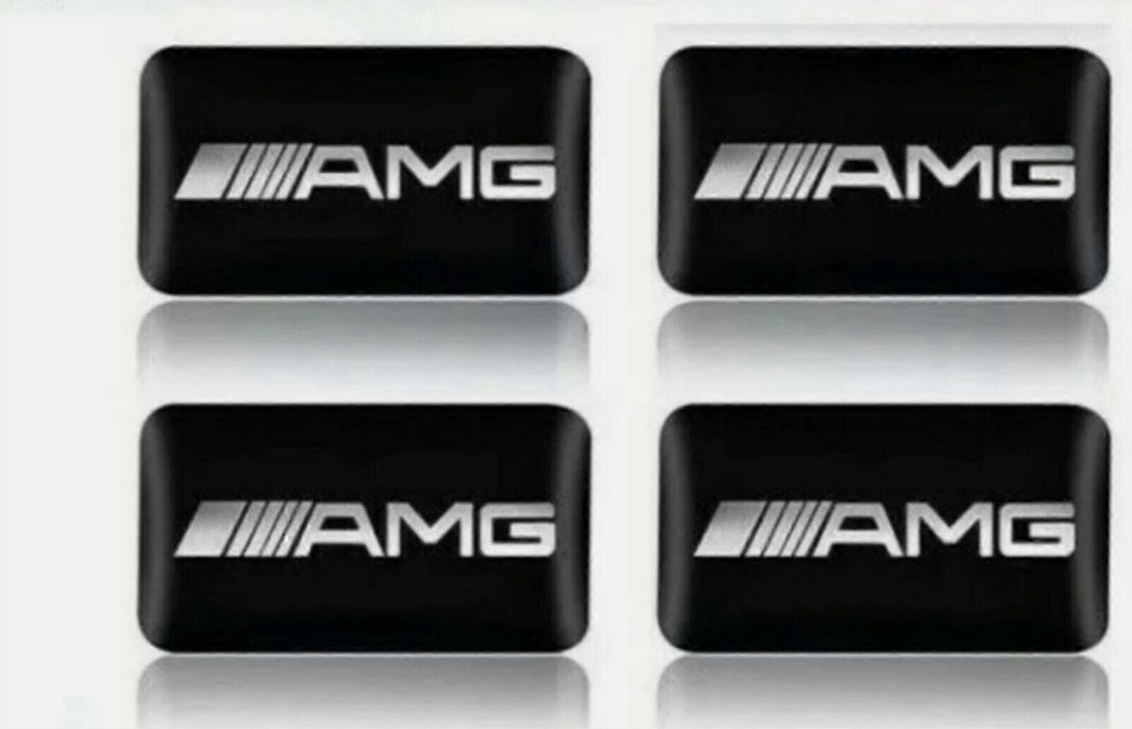 4X mercedes amg emblem stickers interior a class c cla gla a35 cla 45 ...