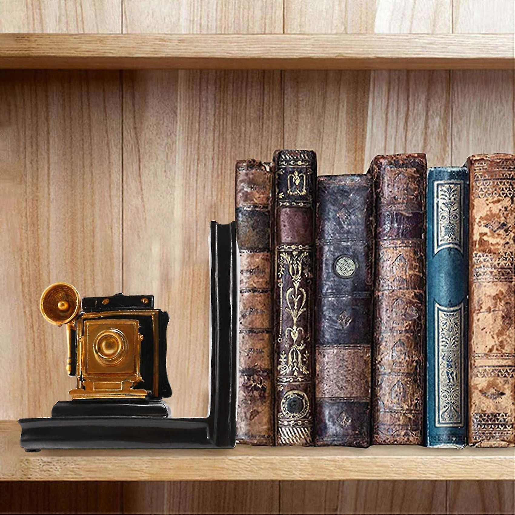 Retro Camera Bookend Movie Film Projector Black Silver Collector's ...