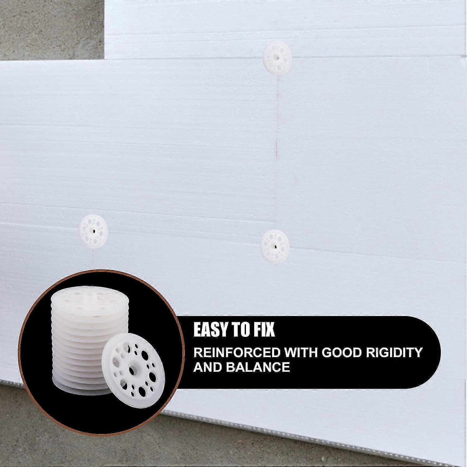 100pcs Plastic Flat Washers, 45mm Plastic Washers Polypropylene Washers ...