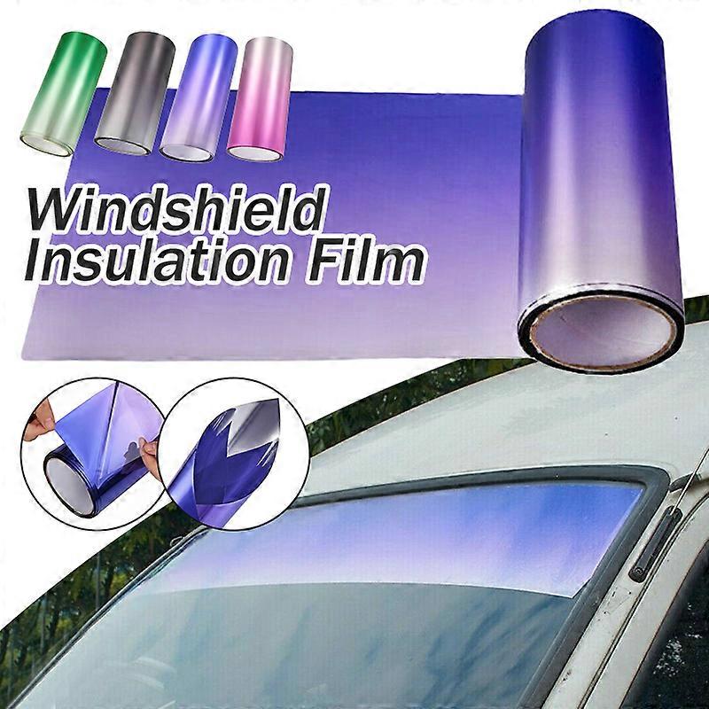 150cm Gradient Purple/Green/Black Car Sun Visor Strip Tint Film Front ...