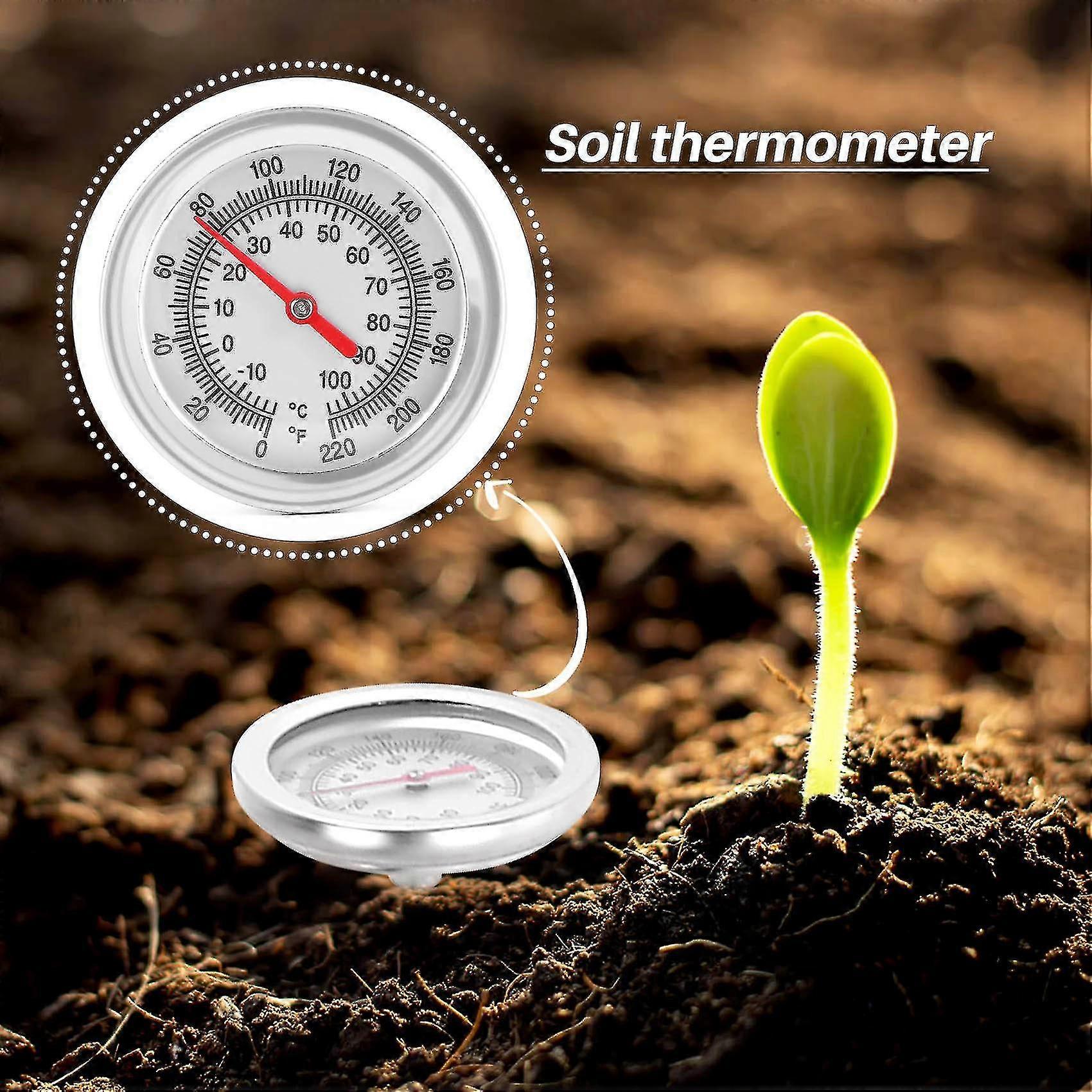 Compost Soil Thermometer 50 Cm Length Stainless Steel Measuring | Fruugo UK