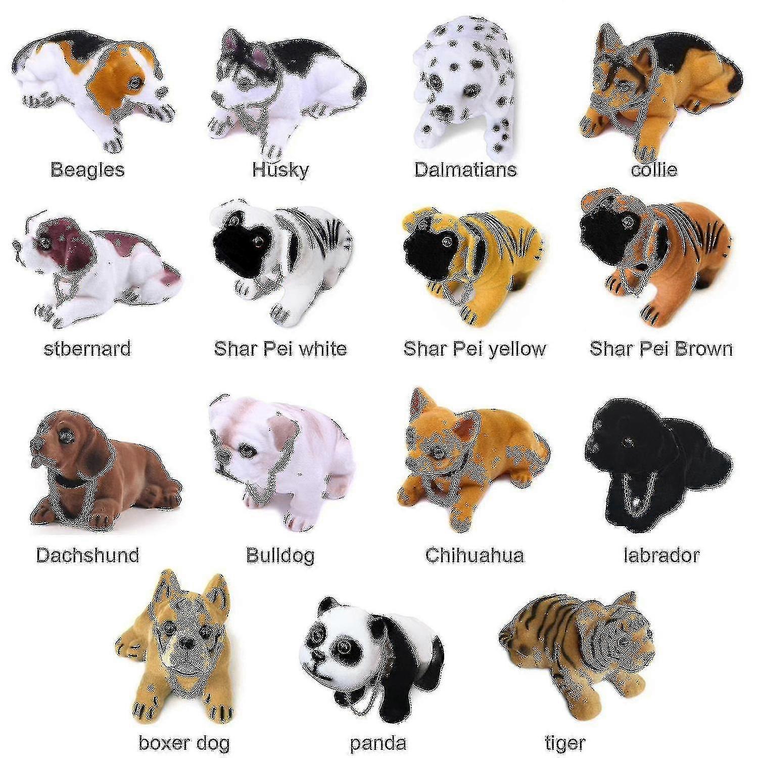 Nickande Valp Leksaker Skakande Huvud Hund Prydnad Bil Instrumentbräda ...