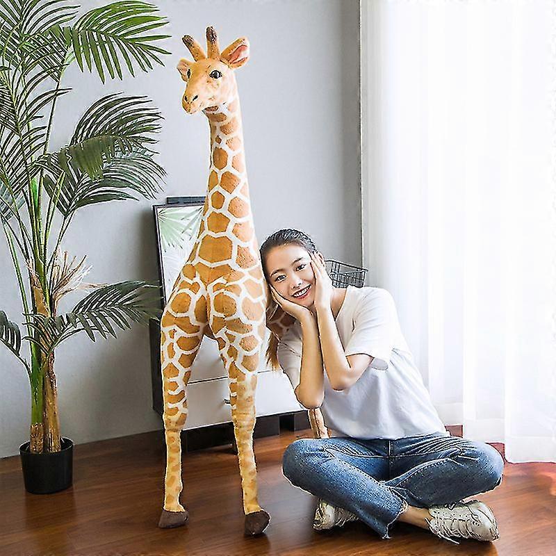 35-120cm Giant Real Life Giraffe Plush Toys High Quality Stuffed ...