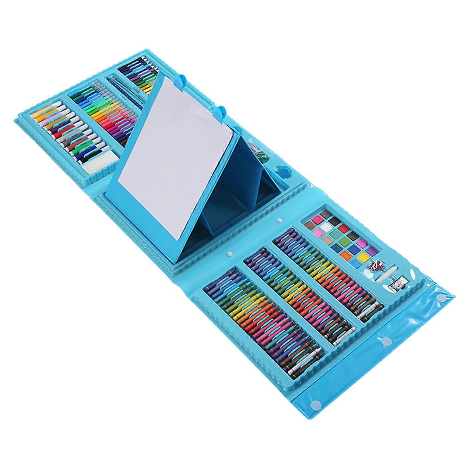 208Pcs Kids Drawing Kit Cartoon Design Assorted Bright Colors Multi ...