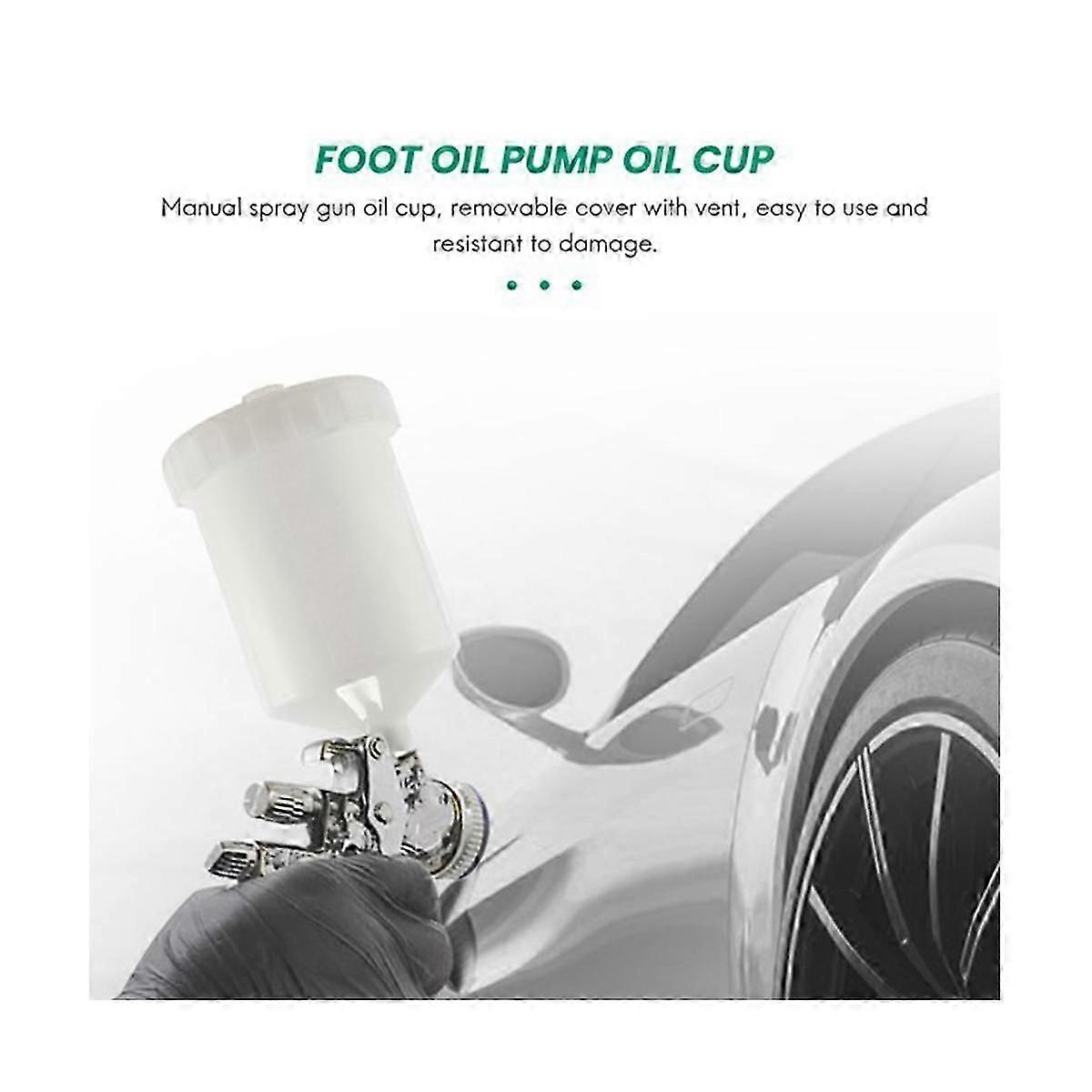 2 Pcs 600Ml Plastic Hvlp Paint Cup Pot for Sata Sprayer Cup Connector ...