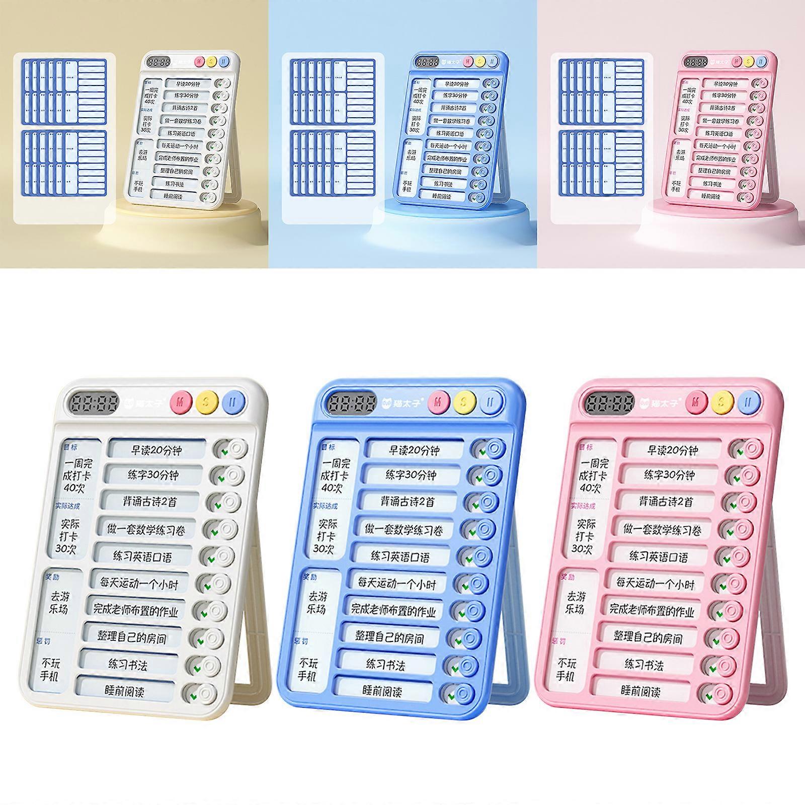 Chores Chart for Kids, Portable Self-Discipline Chores Chart Daily Checklist Board Routine Chart ...