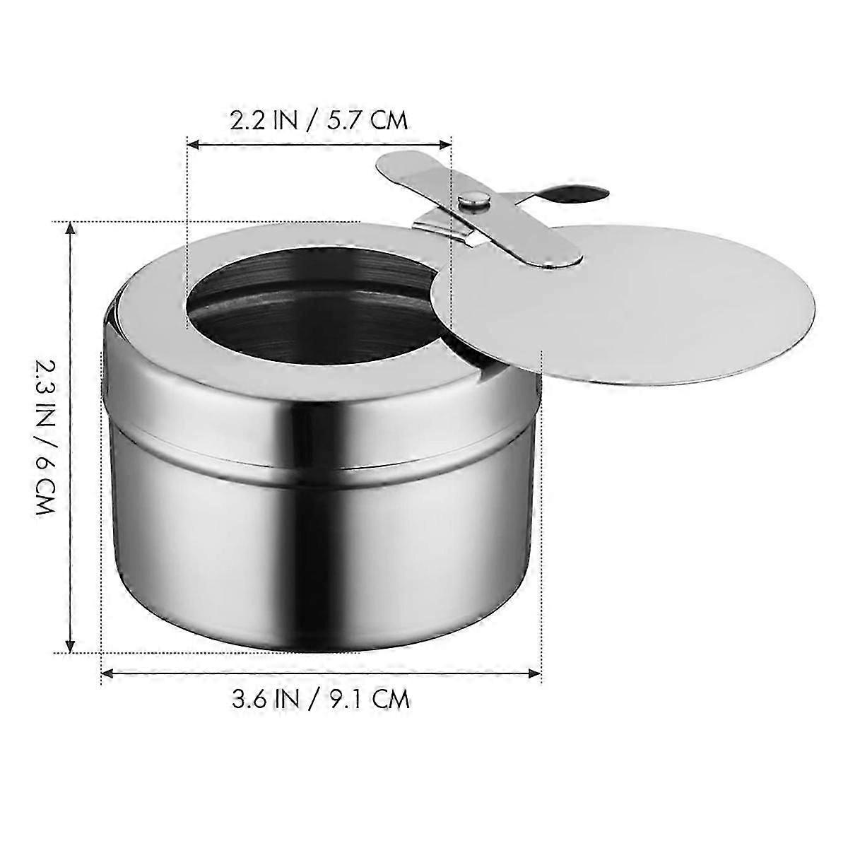 10Pack Stainless Steel Fuel Holders, Chafing Fuel Holders with Cover ...