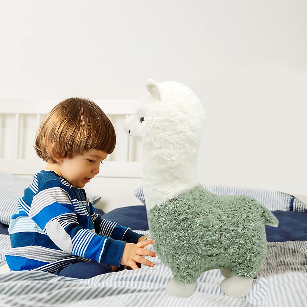 Llama Stuffed Animal, 21" Alpaca Plush Toy Big Doll Plushie Hug Pillow ...
