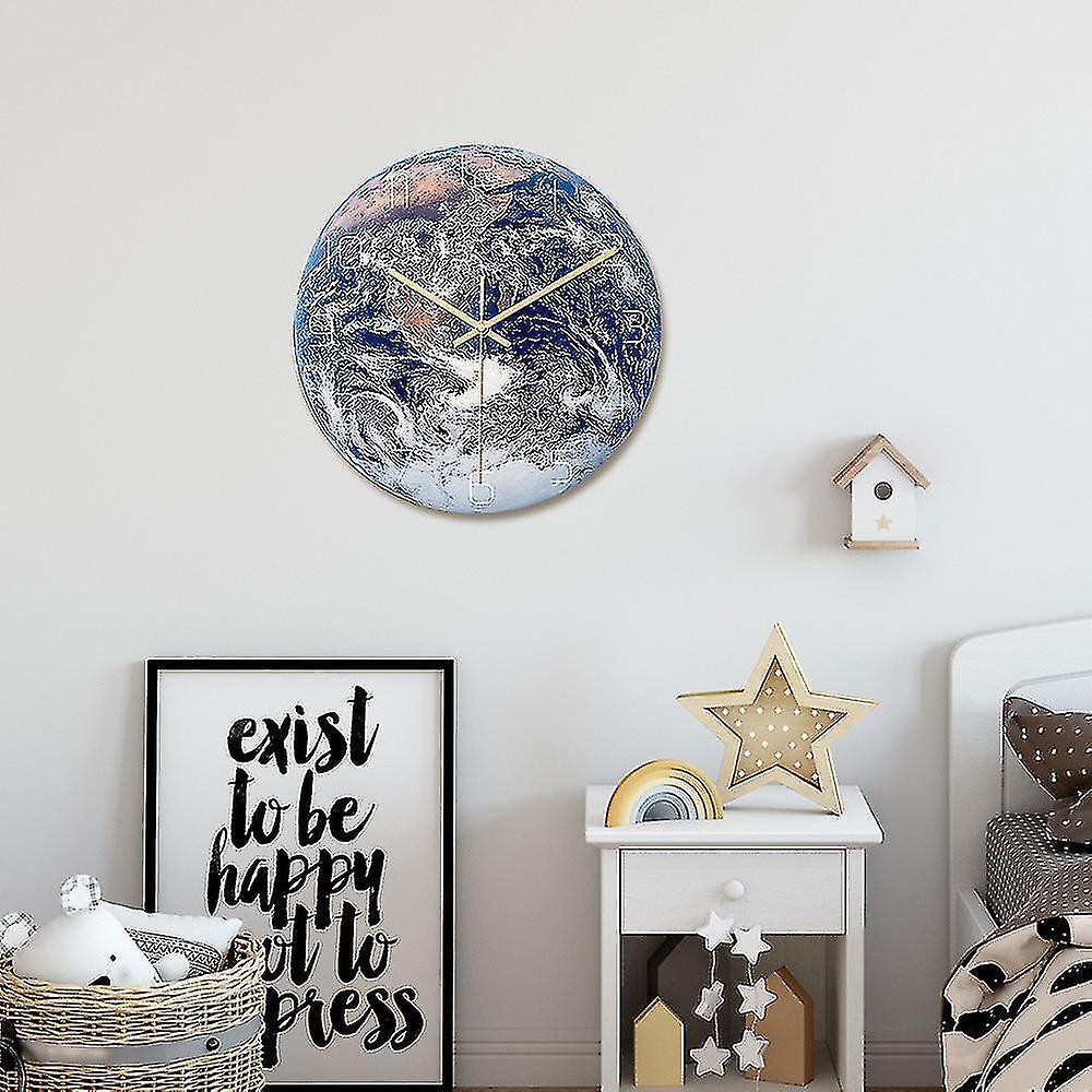 3d Luminous Earth Wall Clock Wall Clock Seven Continents Wall Clock ...