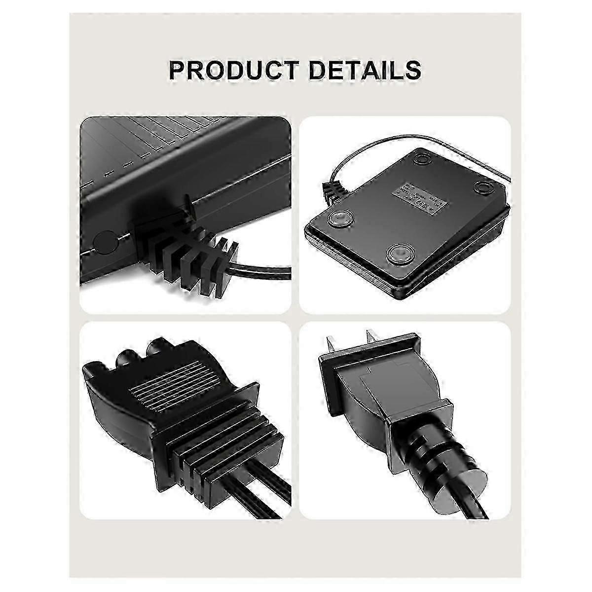 Sewing Machine Foot Pedal Power Cord Replacement for Singer, D Shape ...