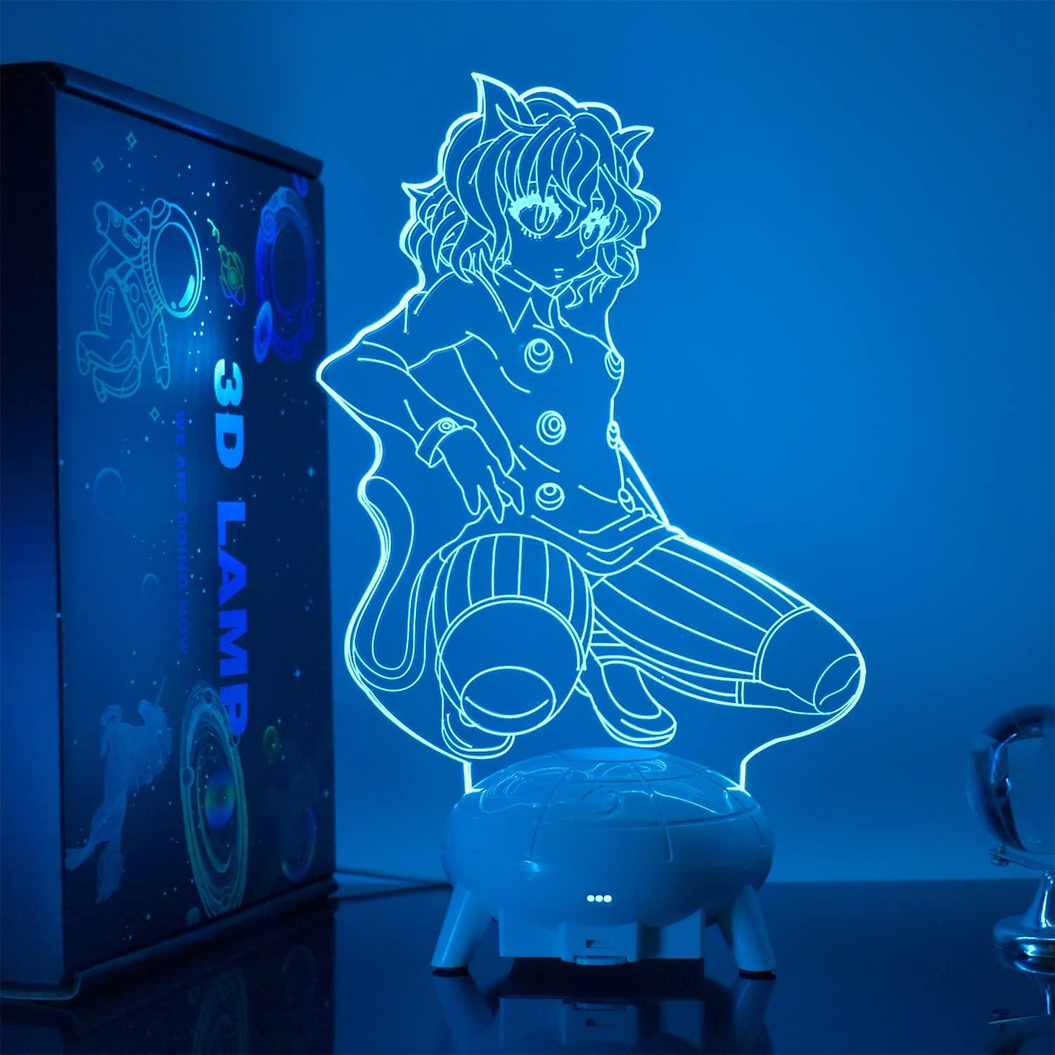 Veeki Anime Girl LED Light Neferpitou 3D Illusion Desk Lamp Cute ...