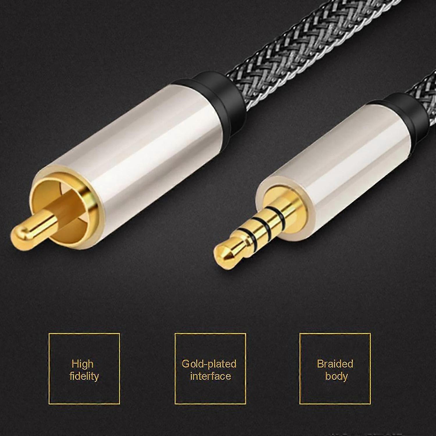 3.5mm Digital Audio Coaxial Cable HD RCA Lotus Head Conversion Cable ...