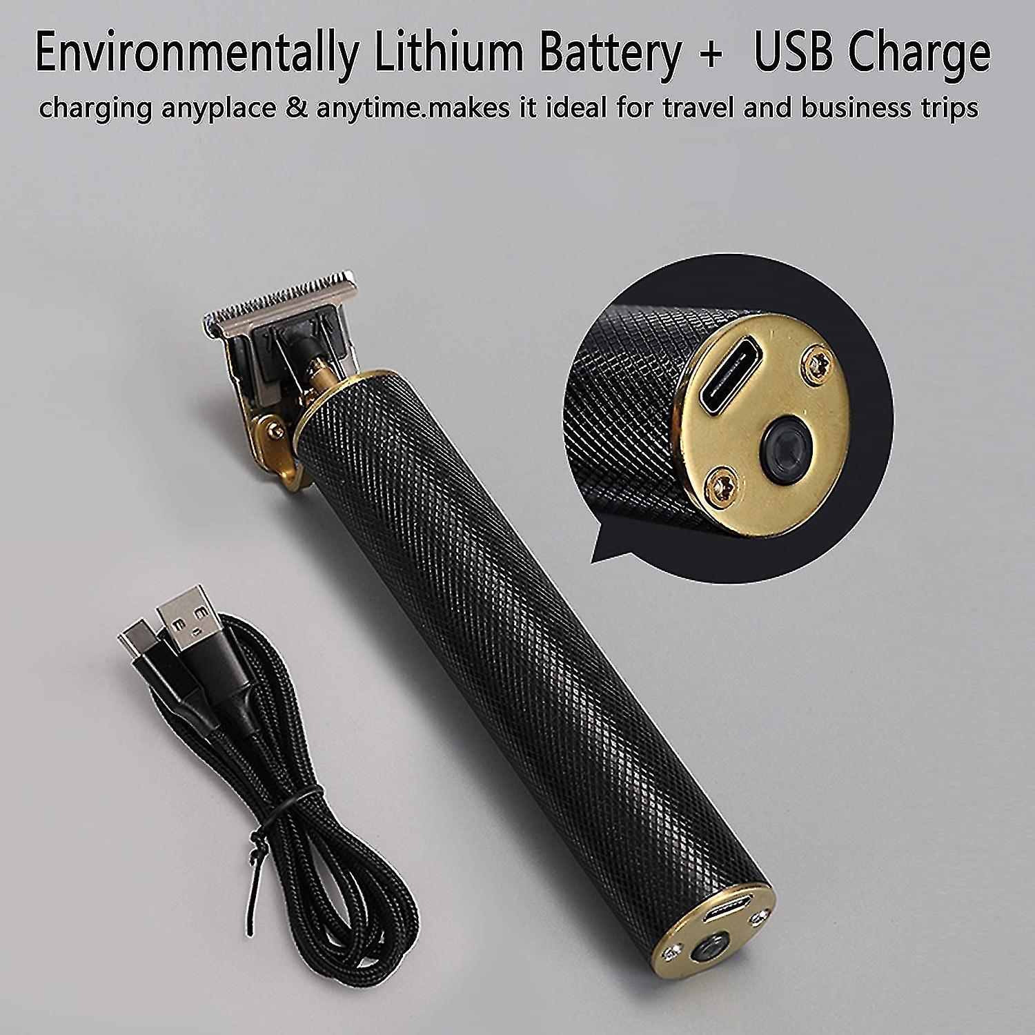 Professional Cordless Outliner Hair Trimmer, 0mm Baldheaded Hair ...