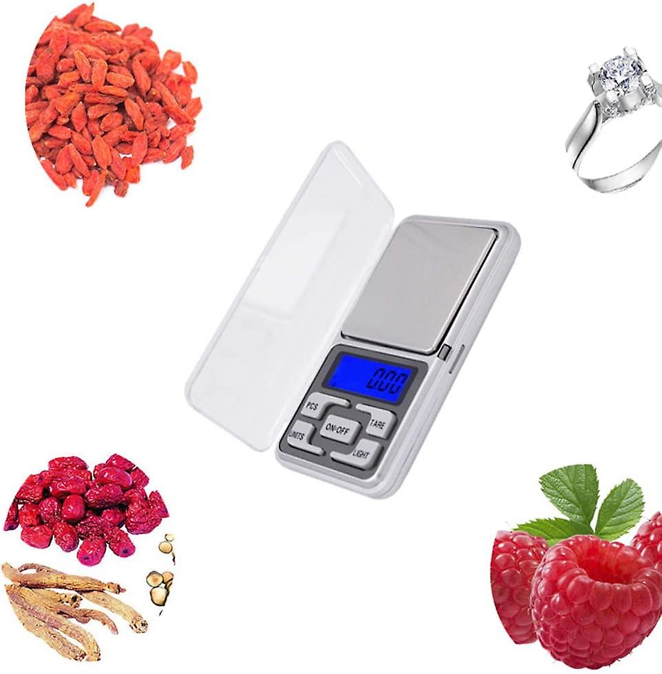 Digital Pocket Jewelry Scale High Precision Milligram Scale Steelyard 1.1lb/500g (0.01g ...
