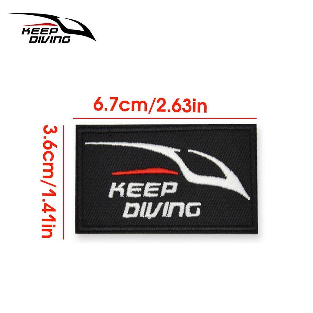 Keep Diving Pack Of 3 Iron On Patches Patch Heat Transfer Diver Repair ...