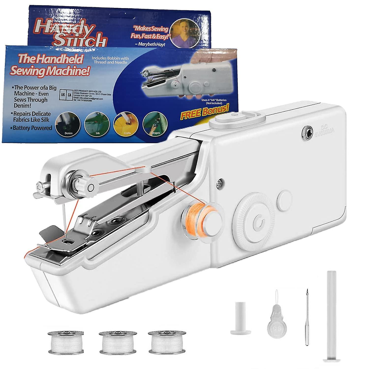 Symaskin, mini symaskin handhållen, sladdlös bärbar elektrisk symaskin ...