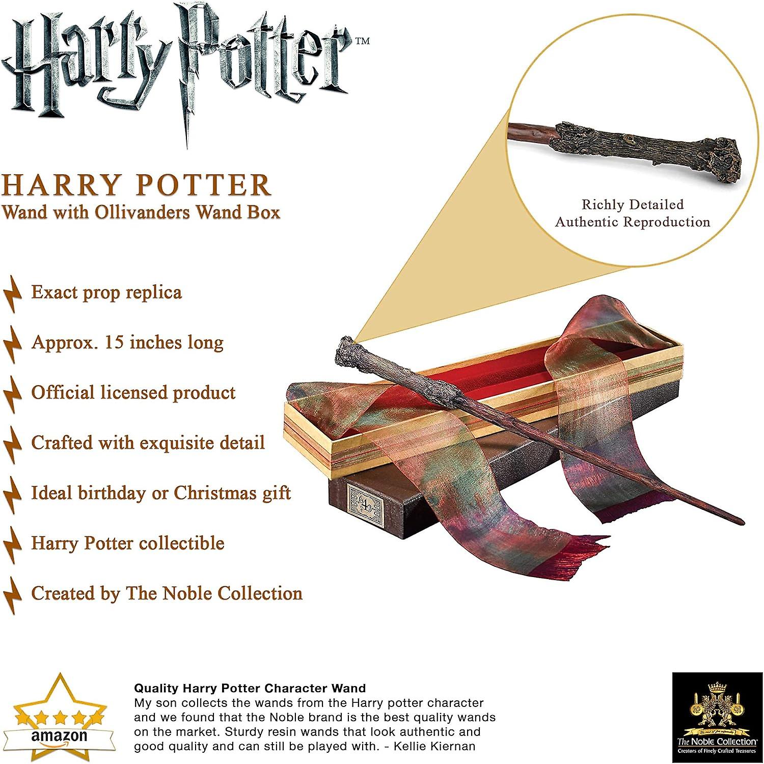 14.9 inch (38cm) Harry Potter Wand with Replica Ollivanders Wand Box ...
