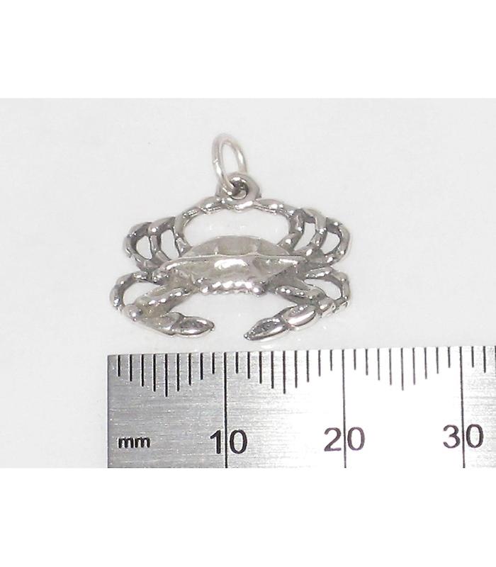 Crab Sterling Silver Charm .925 X 1 Sea Crabs Shellfish Cancer Charms ...