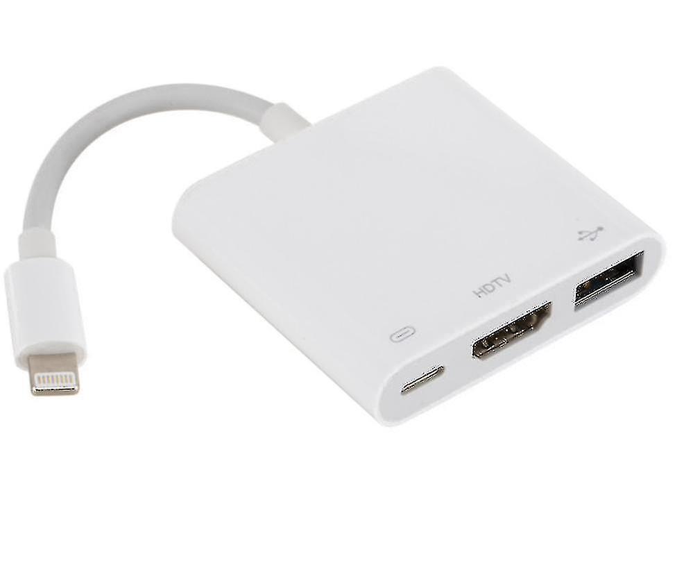 Lightning To Otg Digital Av Adapter, Lightning To Hdmi+usb Converter ...