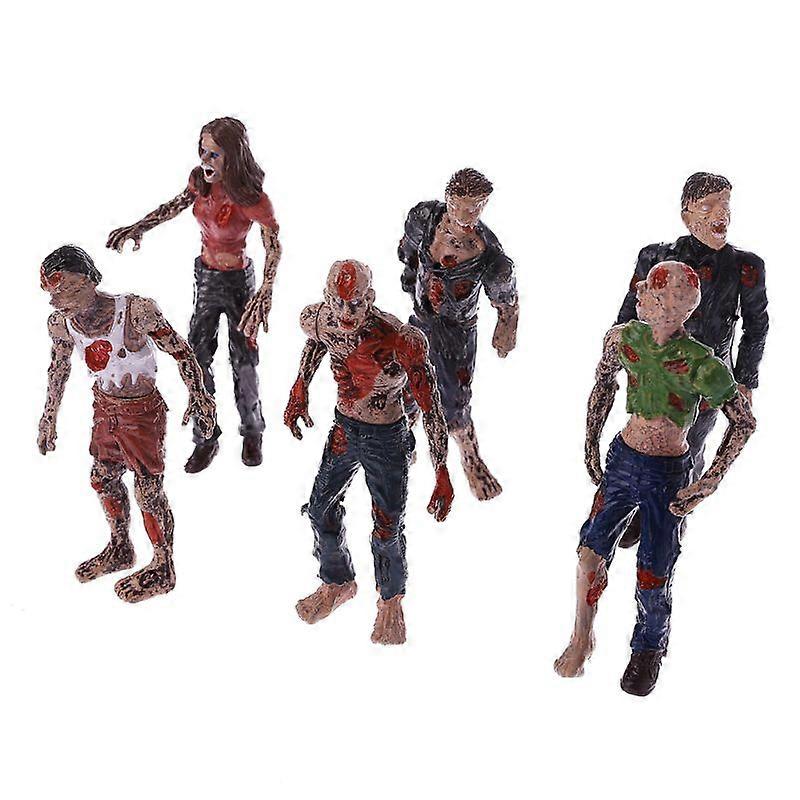 6Pcs Walking Corpses Model Terror Zombies Kids Children Action Figure ...